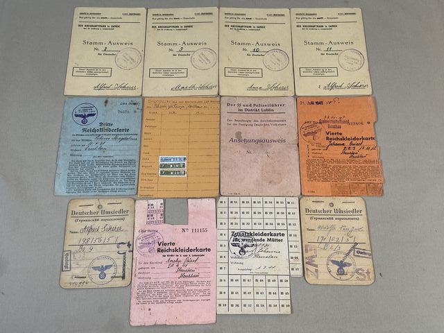 Bunker Militaria: Original WWII German Documents Set to a Polish Family ...