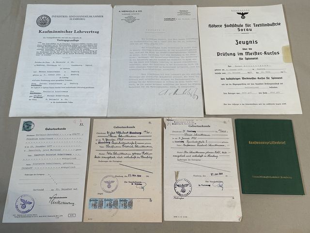 Bunker Militaria: Original WWII German Documents Set Related to ...