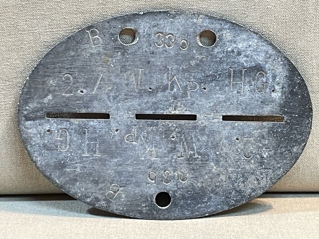 Bunker Militaria: Original WWII German ID Tag (Erkennungsmarke), 2./W ...