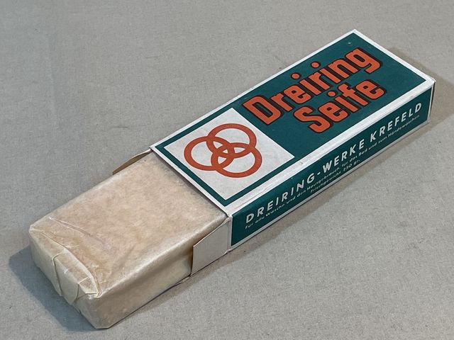 Bunker Militaria: Original WWII Era German Boxed Soap, Three Ring Brand