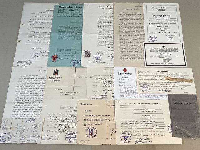 Bunker Militaria: Original WWII German Red Cross Documents Set ...