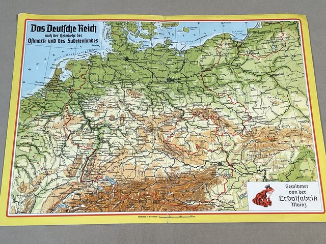 Bunker Militaria: Original Nazi Era German Erdalfabrik Small Map, Das ...