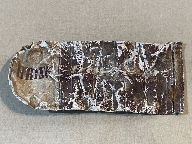 Bunker Militaria: Original WWII Era German Metal Tube for BRISK