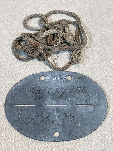 Bunker Militaria: Original WWII German ID Tag (Erkennungsmarke) w/Cord ...