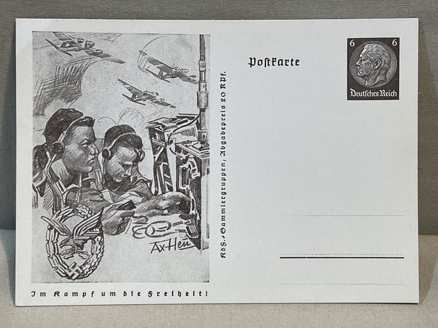 Bunker Militaria: Original WWII German Postcard, LW Wireless Operator’s ...