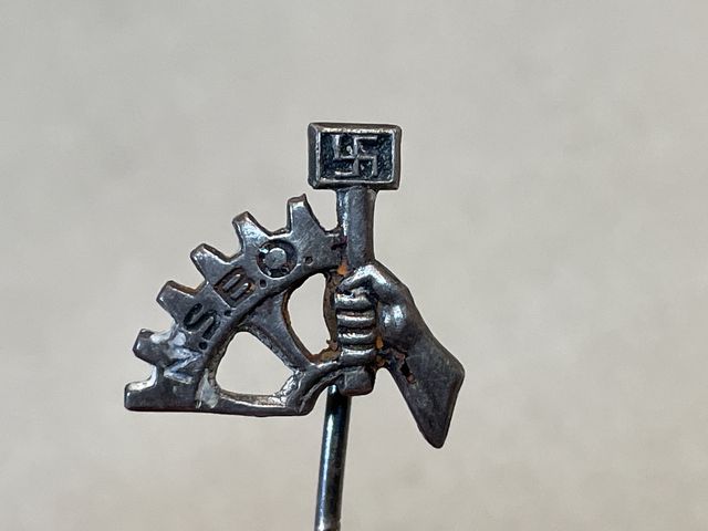 Bunker Militaria: Original Nazi Era German NSBO Member's Lapel Pin