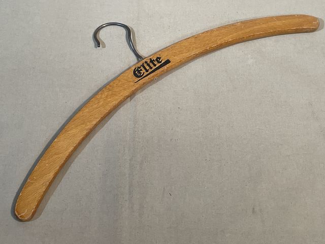 Bunker Militaria: Original WWII Era German Wooden Clothes Hanger, Elite