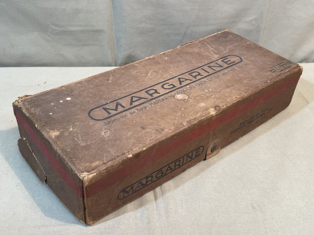 Bunker Militaria: Original WWII Era German Cardboard Box for Margarine