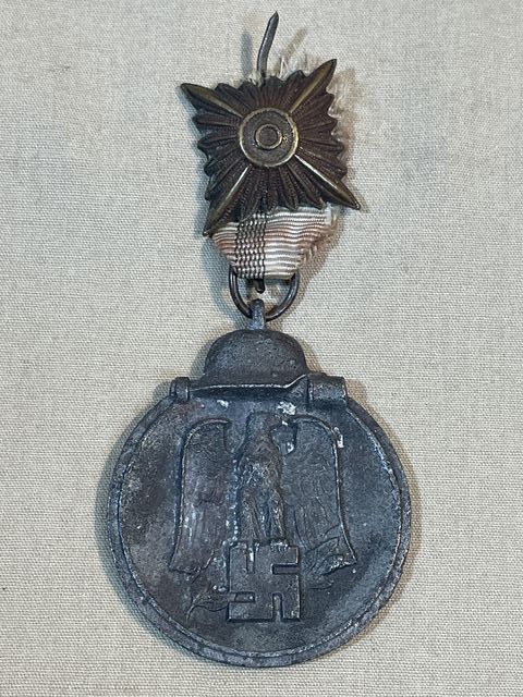 Bunker Militaria: Original WWII German Russian Front Medal with Odd ...