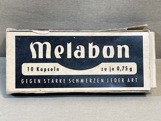 Bunker Militaria: Original WWII German Medical Item, Melabon Tablets Box