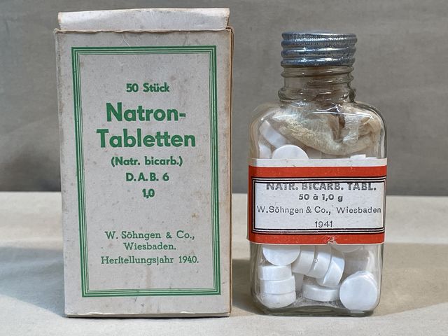Bunker Militaria: Original WWII German Bottle of Soda Tablets in Box ...