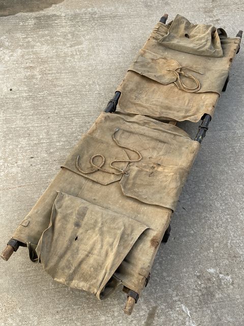 Bunker Militaria: Original WWII German Portable Medical Stretcher