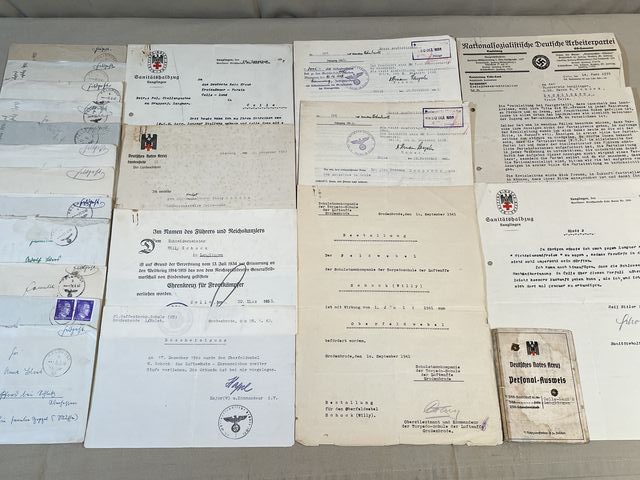 Bunker Militaria: Original WWII German Red Cross Documents Set ...