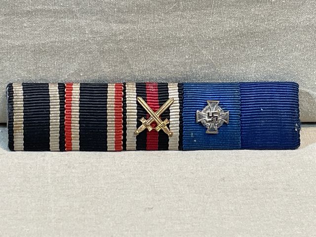 Bunker Militaria: Original WWII German 5 Position Ribbon Bar, 1914 Iron ...