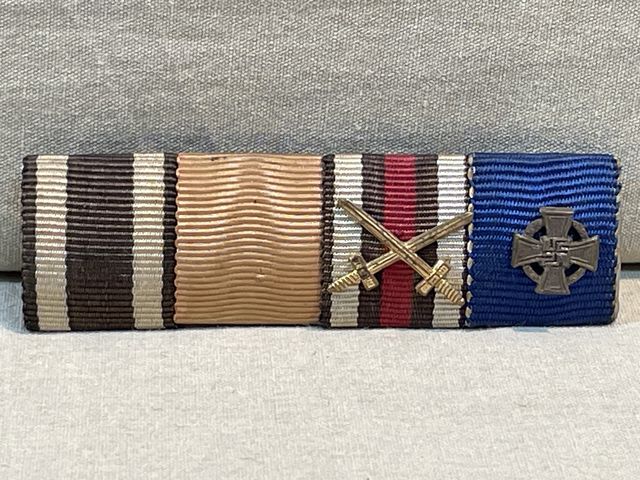 Bunker Militaria: Original WWII German 4 Position Ribbon Bar, 1914 Iron ...