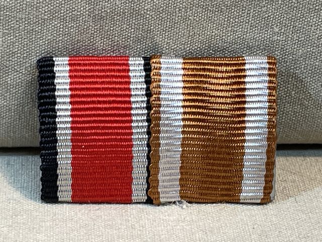 Bunker Militaria: Original WWII German 2-Position Ribbon Bar, 1939 Iron ...