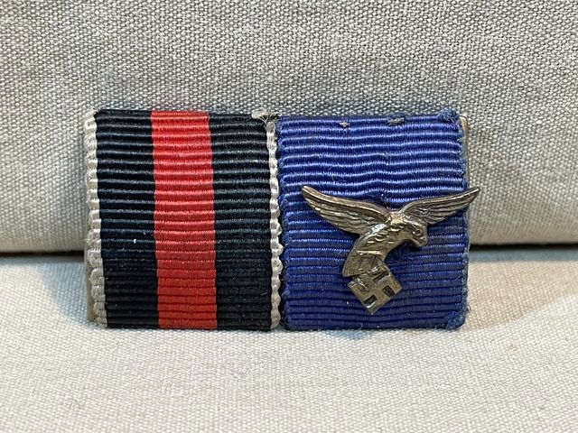Bunker Militaria: Original WWII German LW 2-Position Ribbon Bar ...