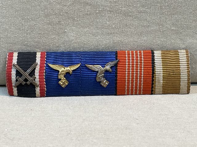 Bunker Militaria: Original WWII German 5-Position Ribbon Bar, War Merit ...