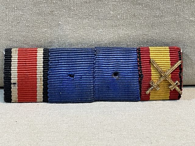 Bunker Militaria: Original WWII German 4-Position Ribbon Bar, 1939 Iron ...