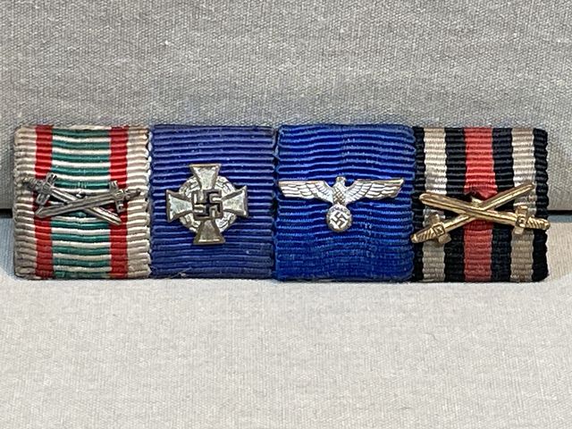 Bunker Militaria: Original WWII German 4-Position Ribbon Bar, Hungarian ...