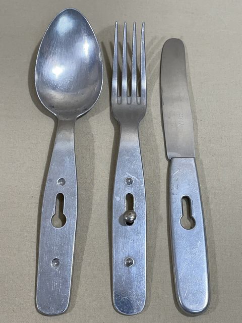 Bunker Militaria: Original WWII German Soldier's Eating Utensil Set
