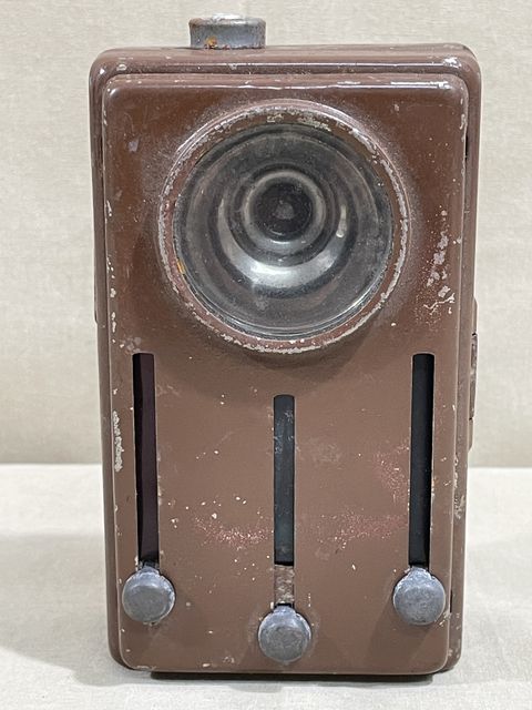 Bunker Militaria: Original WWII German Soldiers Brown Metal Flashlight