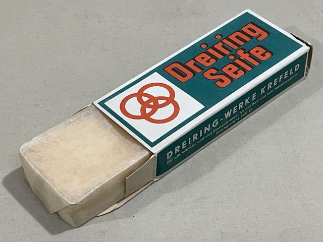 Bunker Militaria: Original WWII Era German Boxed Soap, Three Ring Brand