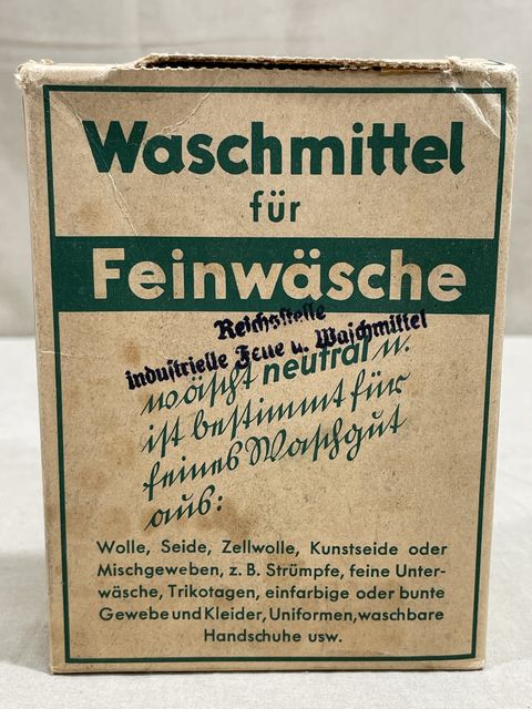 Bunker Militaria: Original WWII German Laundry Detergent (for UNIFORMS ...