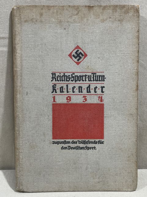 Bunker Militaria: Original 1934 German Pocket Calendar/Information Book ...