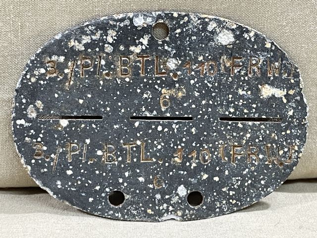 Bunker Militaria: Original WWII German ID Tag (Erkennungsmarke ...