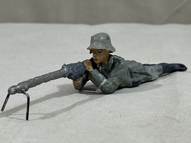 Bunker Militaria: Original Nazi Era German Toy Soldier with MG34 ...