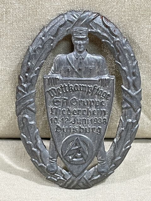 Bunker Militaria: Original Nazi Era German SA Gruppe Niederrhein Tinnie ...