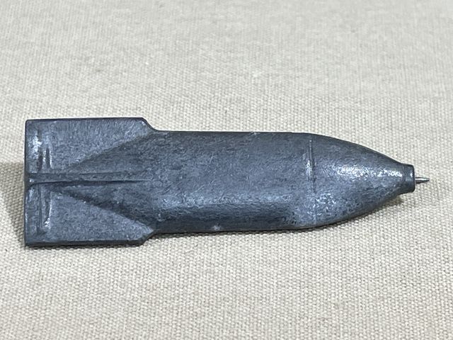 Bunker Militaria: Original Nazi Era German Metal Weapons Stick Pin, BOMB