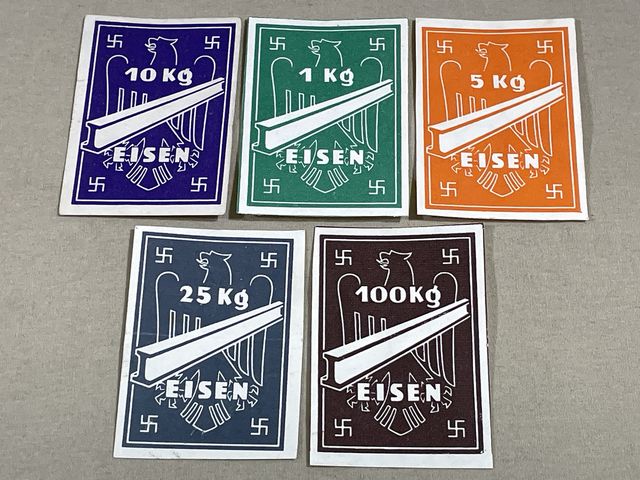 Bunker Militaria: Original Nazi Era German Set of 5 Different Ration ...