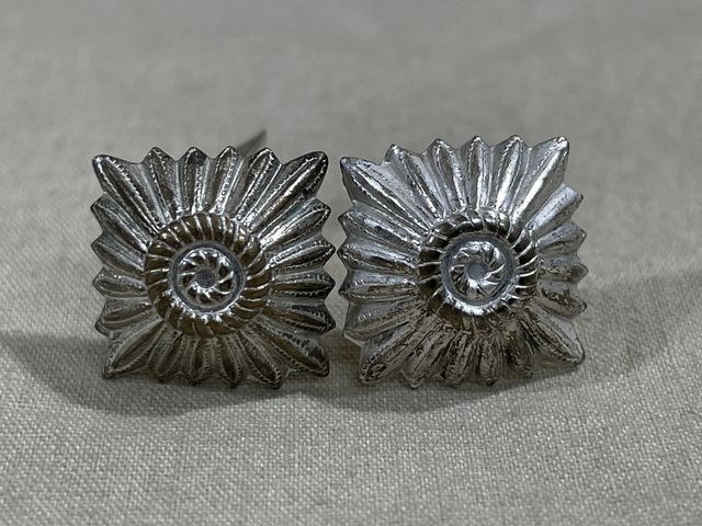 Bunker Militaria: Original WWII German Army NCO's Rank Pips Pair, 12mm