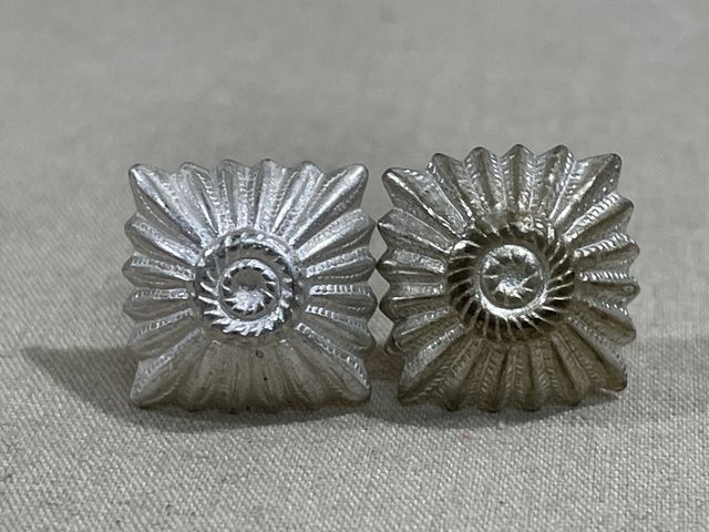 Bunker Militaria: Original WWII German Army NCO Rank Pips 12mm, Pair