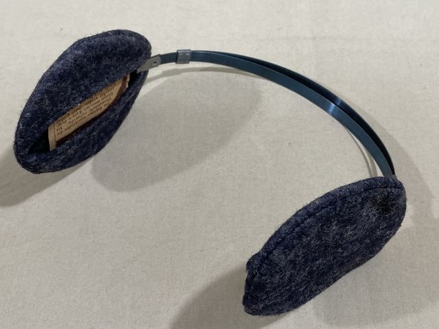Bunker Militaria: Original WWII German Soldier's Ear Muffs, DRP Marked!