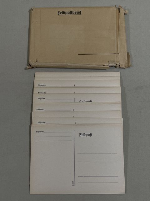 Bunker Militaria: Original WWII German FELDPOST Postcards Set, Envelope ...