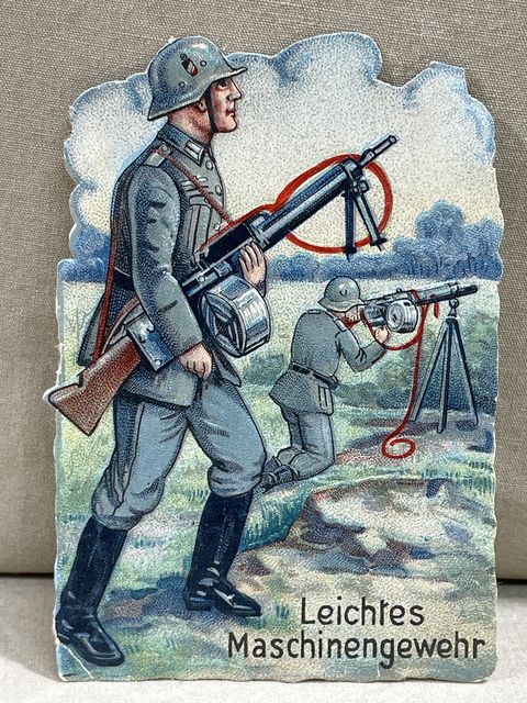 Bunker Militaria: Original WWII German Light Machine Gun Paper Cut-Out ...