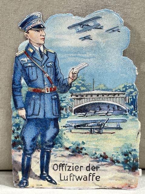 Bunker Militaria: Original WWII German Luftwaffe Officer Paper Cut-Out ...