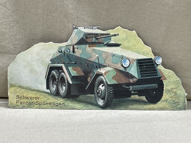 Bunker Militaria: Original WWII German Heavy Armored Car Paper Cut-Out ...