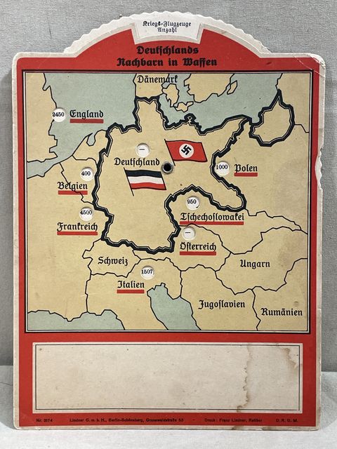 Bunker Militaria: Orignal Nazi Era German Neighbors in Arms Statistics ...