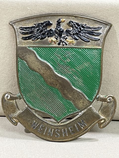 Bunker Militaria: Original WWI? German Metal Crest, WEINSHEIN