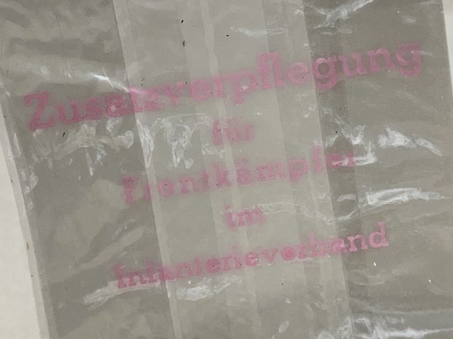 Bunker Militaria: Original WWII German Cello Spare Rations Bag ...