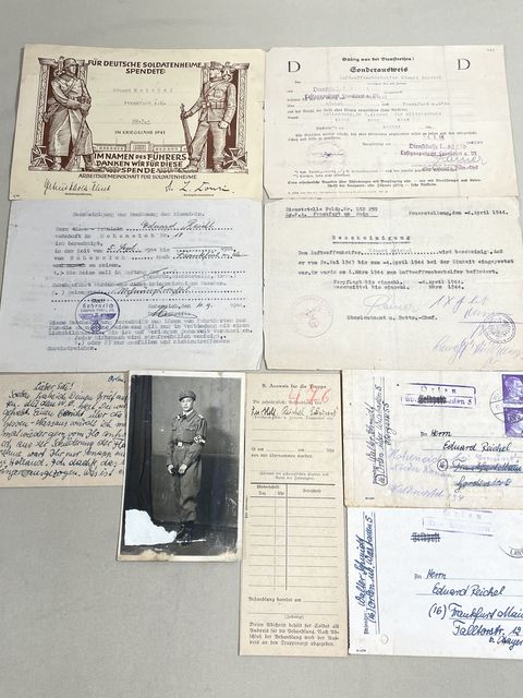 Bunker Militaria: Original WWII German Documents and Photograph ...
