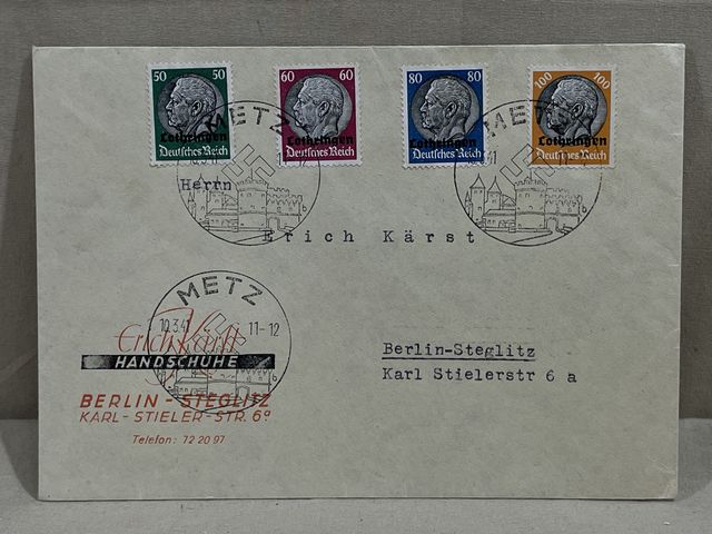 Bunker Militaria: Original WWII German Used Envelope with Special ...