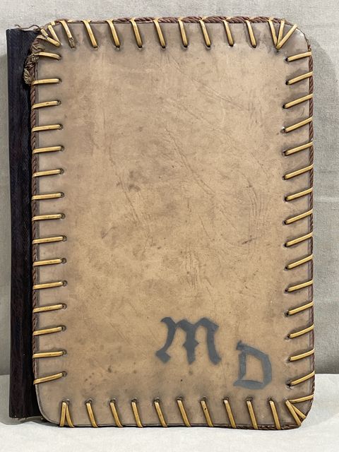 Bunker Militaria: Original WWII Era German Handmade Book/Notebook Cover