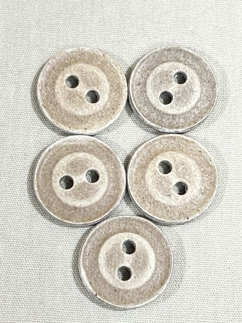 Bunker Militaria: Original WWII German 16mm Pressed Paper Buttons, Set of 5