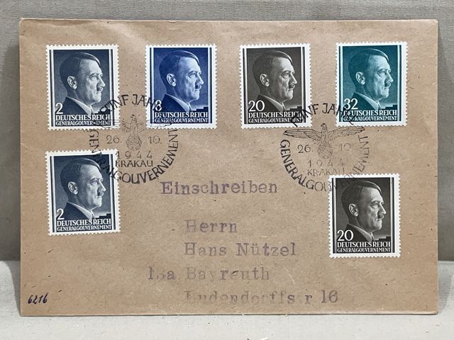 Bunker Militaria: Original WWII German Used Envelope with Special ...