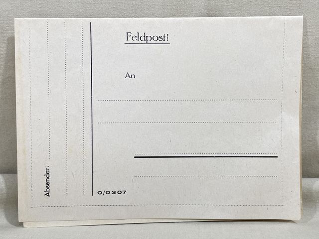 Bunker Militaria: Original WWII German FELDPOST Envelope for Letters